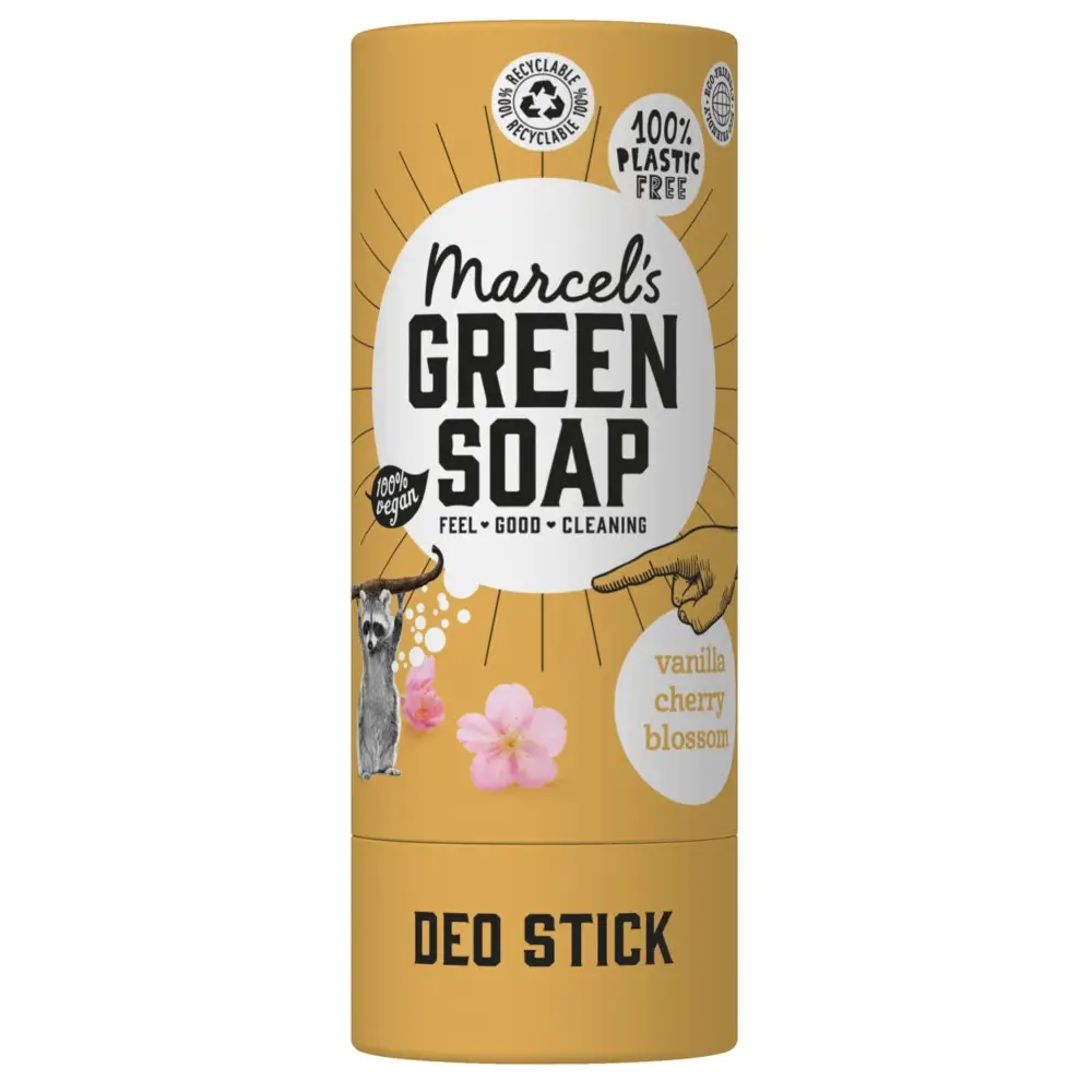 Marcel's GREEN SOAP deodorant stick vanille & kersenbloesem - 40 g ...