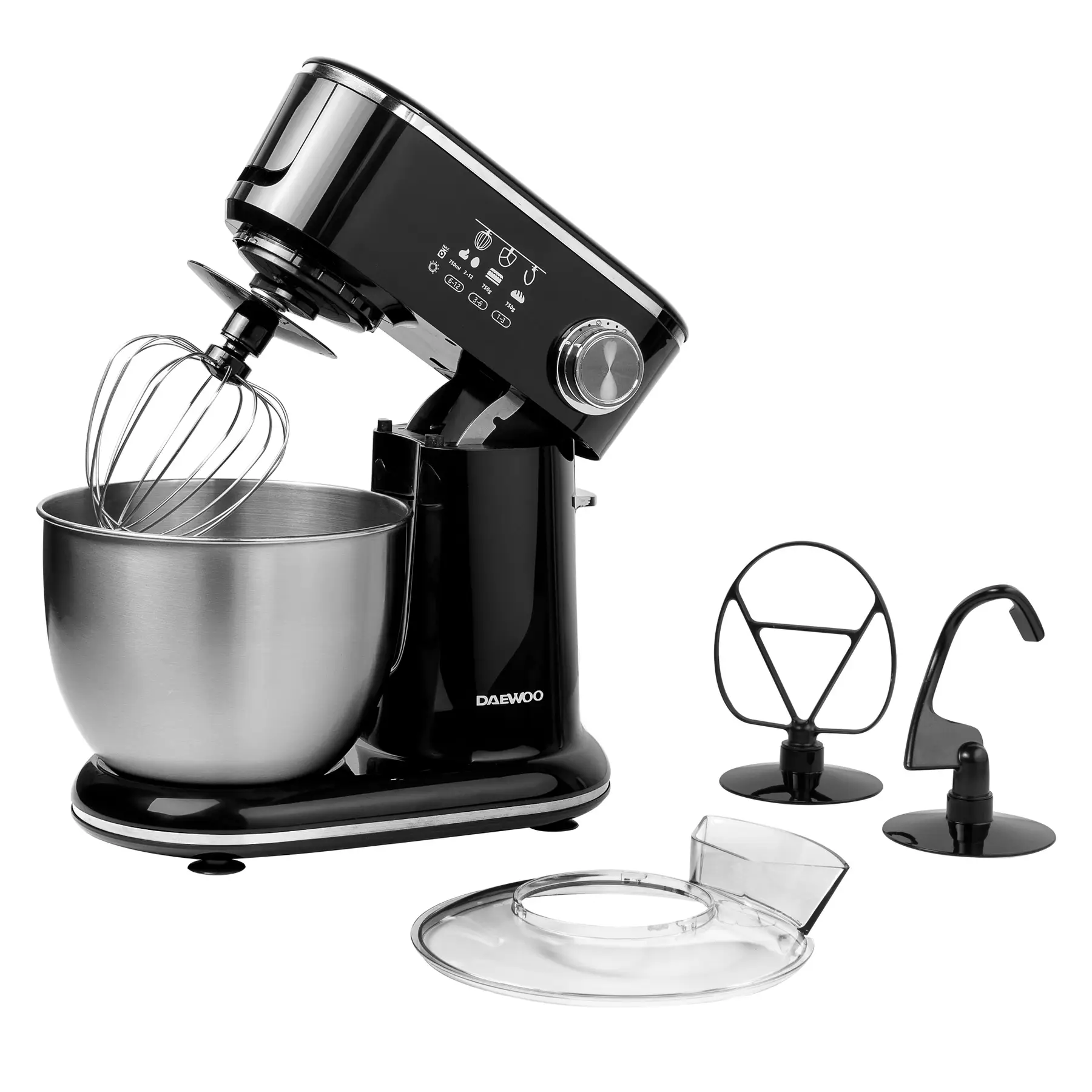 DAEWOO Stand Mixer - 5L, 1000W, Splash Gard Includes Shute, 12 Speeds ...