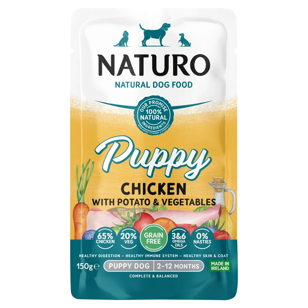 Naturo Natural Dog Food Puppy Chicken With Potato & Vegetables Puppy ...