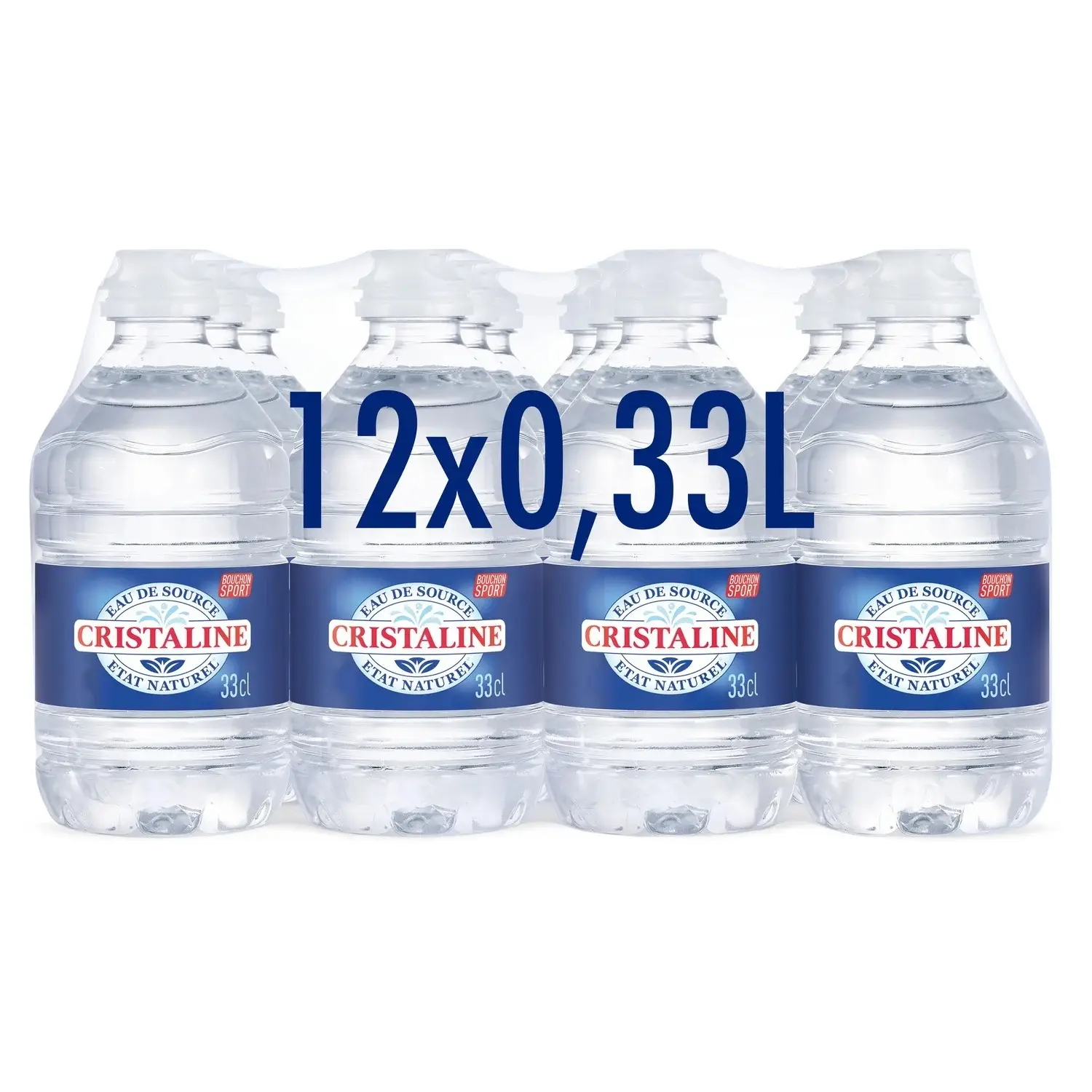 Cristaline Eau de source plate 12 x 330 ml | Eaux | Joybuy