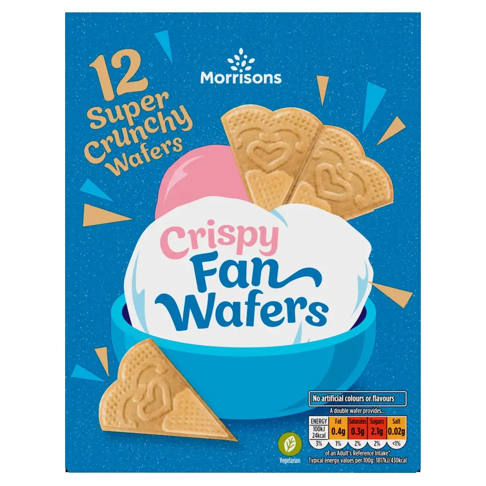 Morrisons Fan Wafers 12 Packs | Home Baking & Sugar | Joybuy