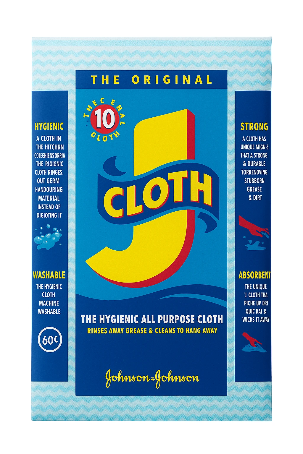 J Cloth Mixed, 10 per Pack | Cleaning Cloths | Joybuy