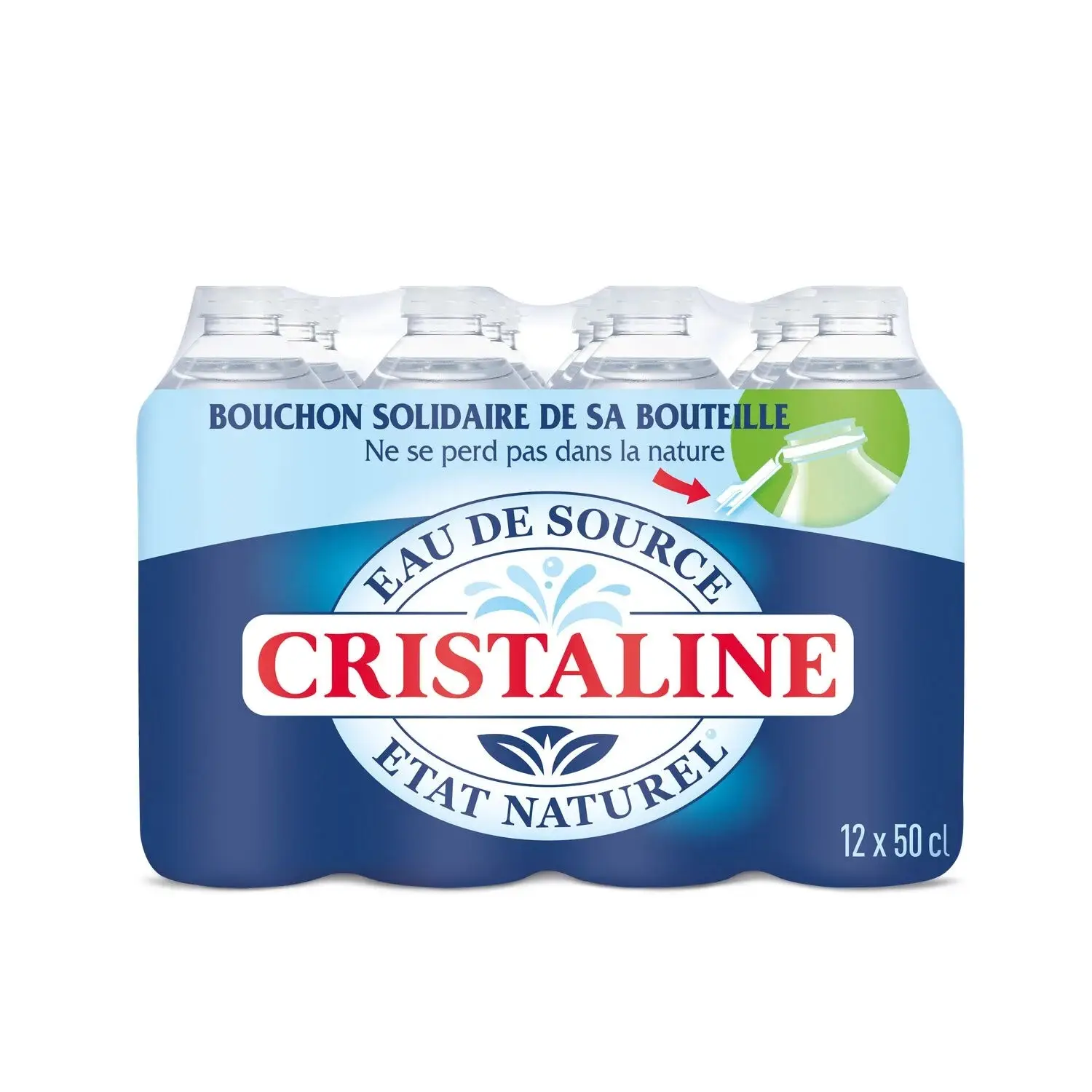 Cristaline Eau De Source Plate 12x50 Cl | Eau | Joybuy