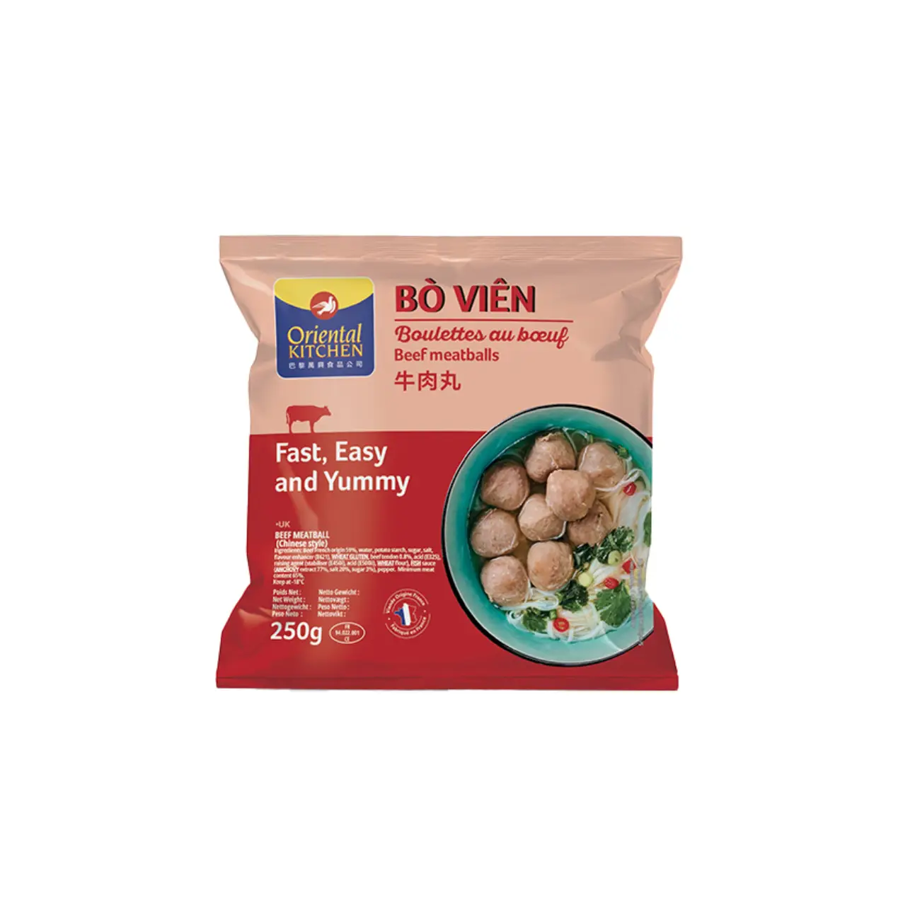 Oriental Kitchen Vietnamese Style Beef Meatballs 250g | Frozen Meat ...