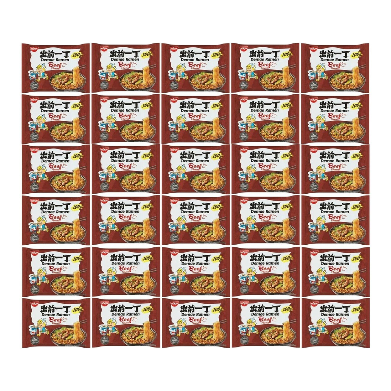 NISSIN Demae Ramen Instant-Nudeln Rind-Geschmack 30x100 g 1 Packung ...