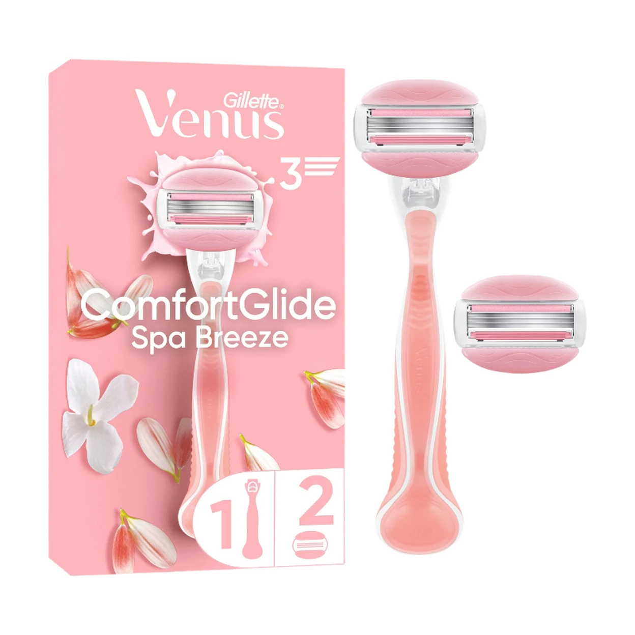 Gillette Venus Comfortglide - Rasoir Spa Breeze + 2 lames - 1 unité ...