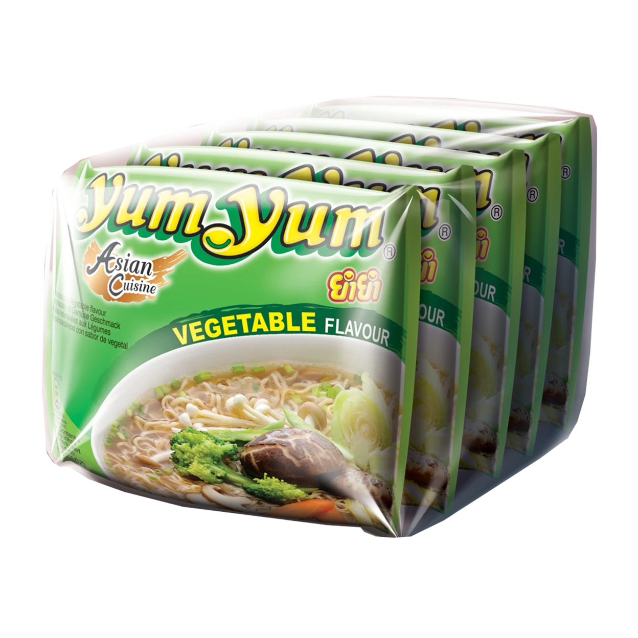 Yum Yum Soupe de Nouilles instantanées Saveur Légumes HL Pack - 5 x 60 ...
