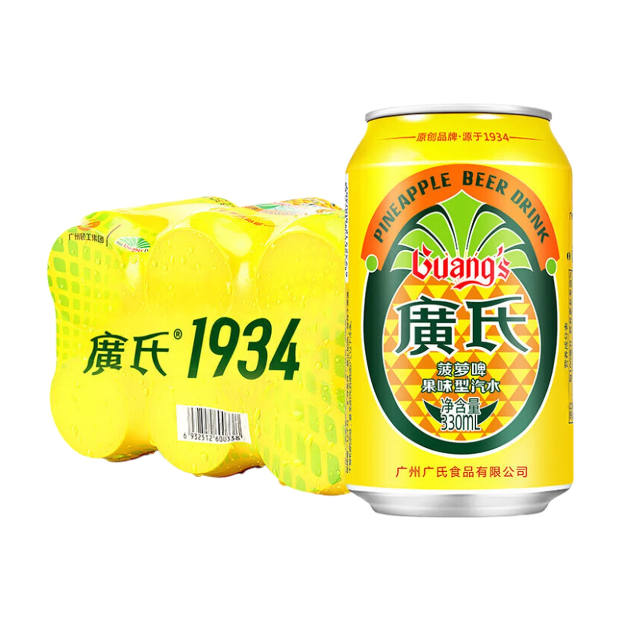 【cooling】【hydration】Guang's Pineapple Beer 330ml*6 | Beer | Joybuy