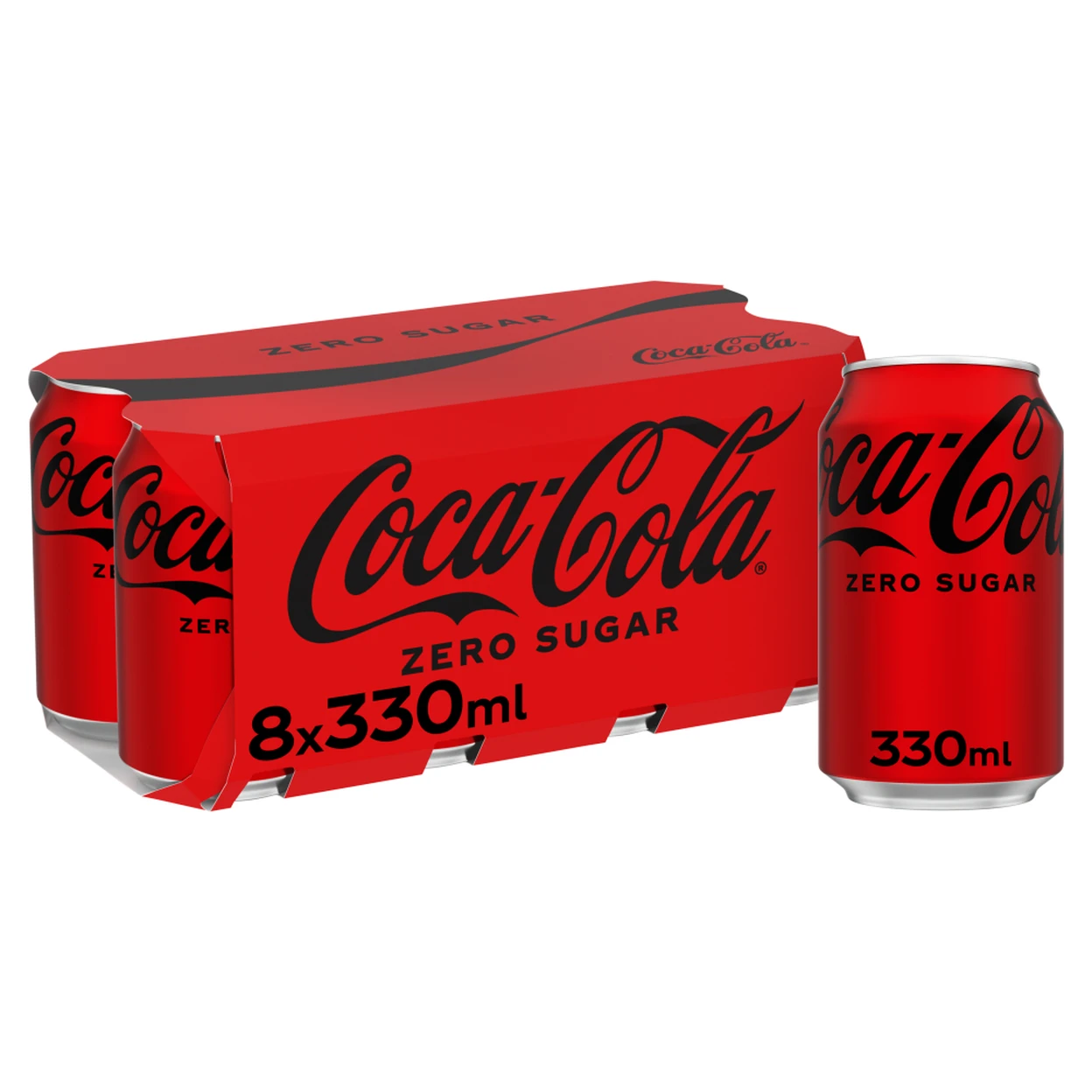 Coke Zero 8pk 8x330ml | Fizzy Drinks | Joybuy
