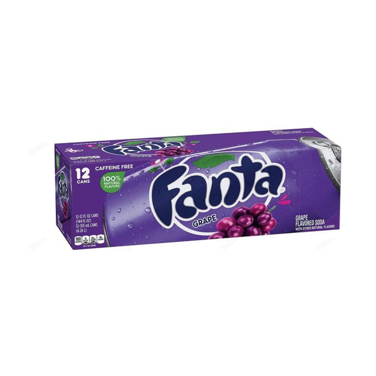 Fanta Druif Frisdrank - 12 x 355 ml | Koolzuurhoudende frisdranken | Joybuy