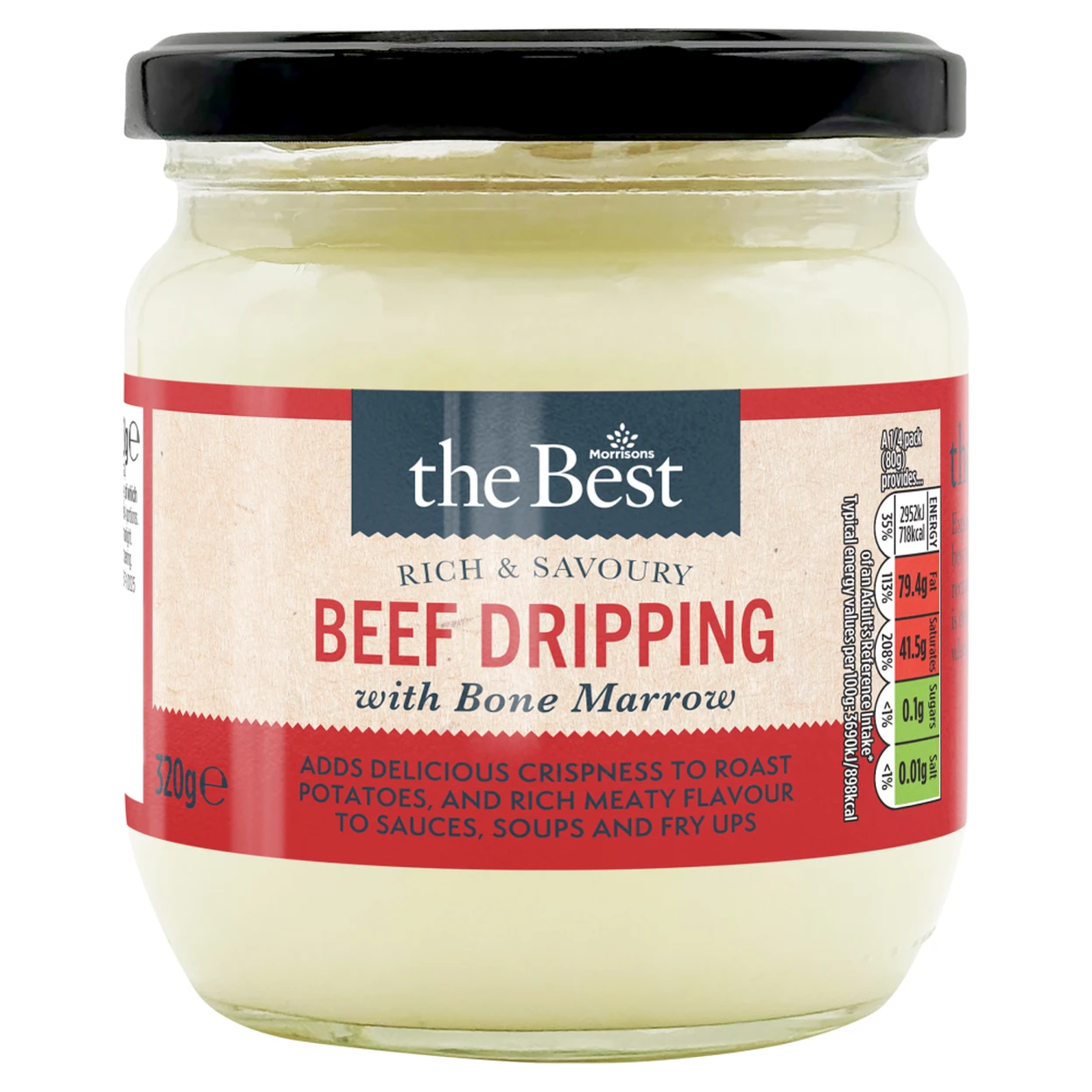 Morrisons The Best Beef Dripping With Bone Marrow 320g | Cooking ...