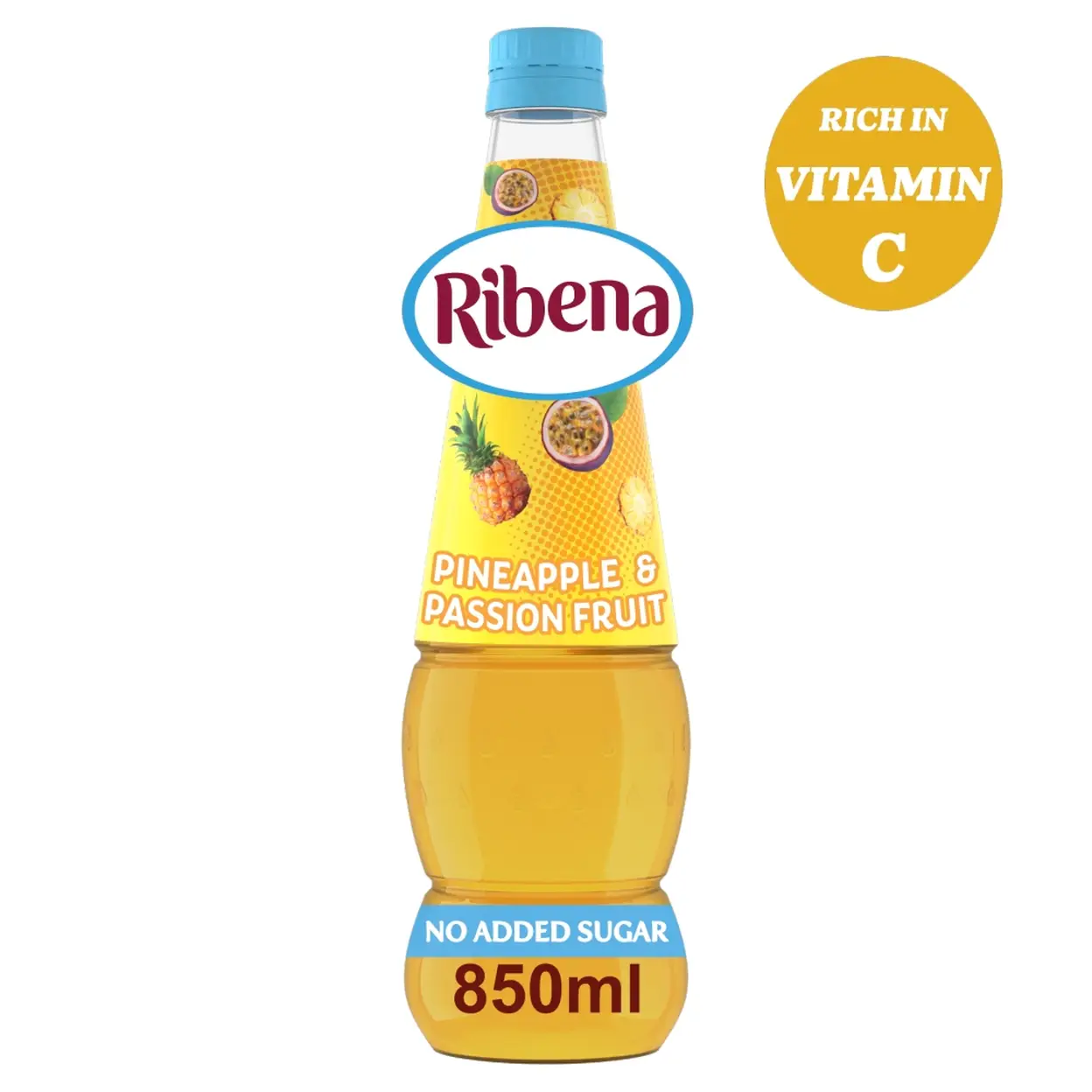 Ribena Pineapple And Passion Fruit Squash No Added Sugar 850ml | Squash ...