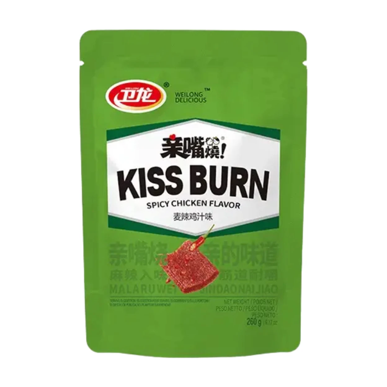Wei Long Qin Zui Shao Spicy Chicken Sauce Flavor Seasoned Gluten Snack ...