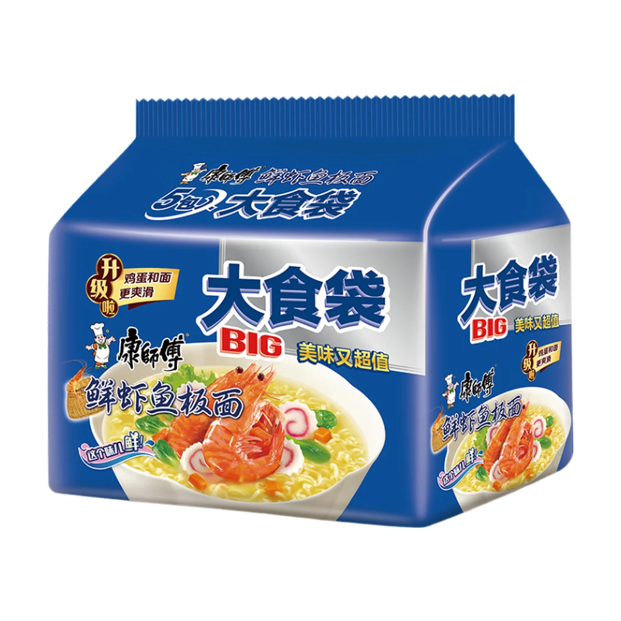Master Kong Big Pack Fresh Fish and Prawn Flavored Instant Noodles 695g ...