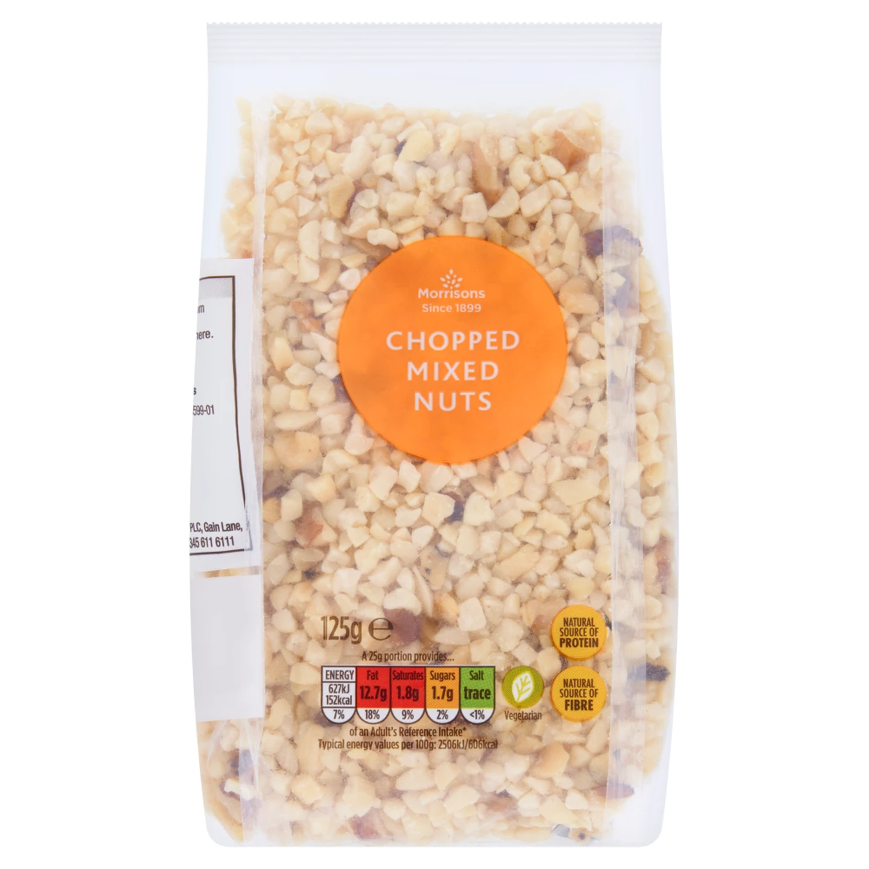 Morrisons Chopped Mixed Nuts 125g | Home Baking & Sugar | Joybuy