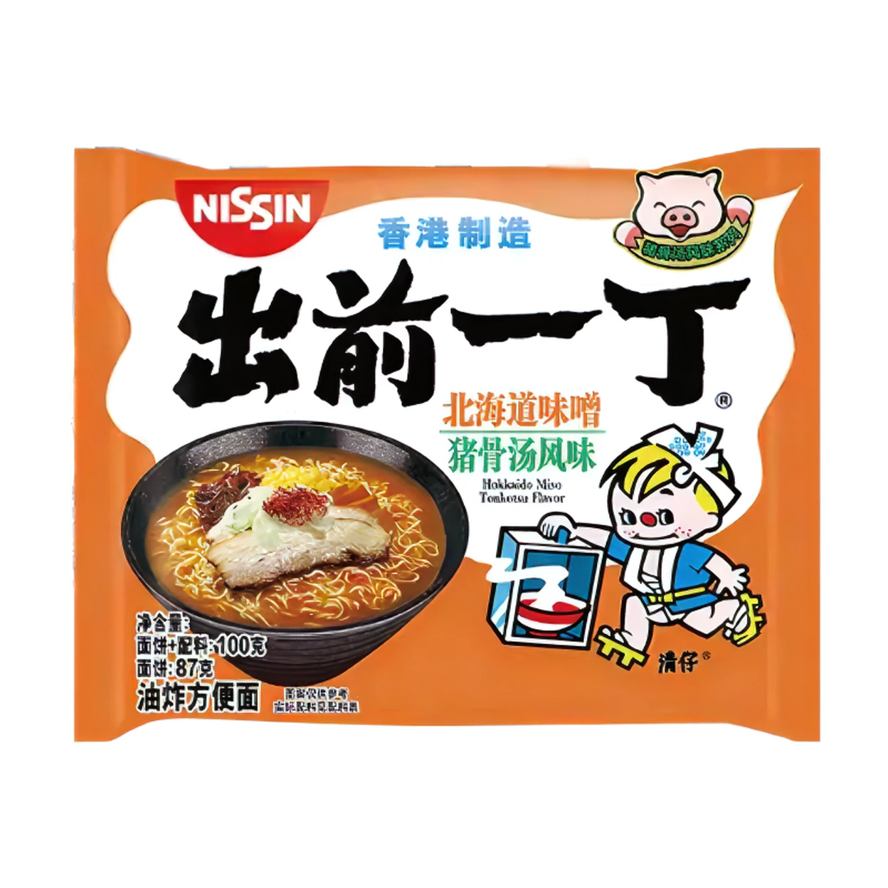 Nissin Demae Iccho Noodle - Hokkaido Miso Tonkotsu Flavour, 100g | Rice ...