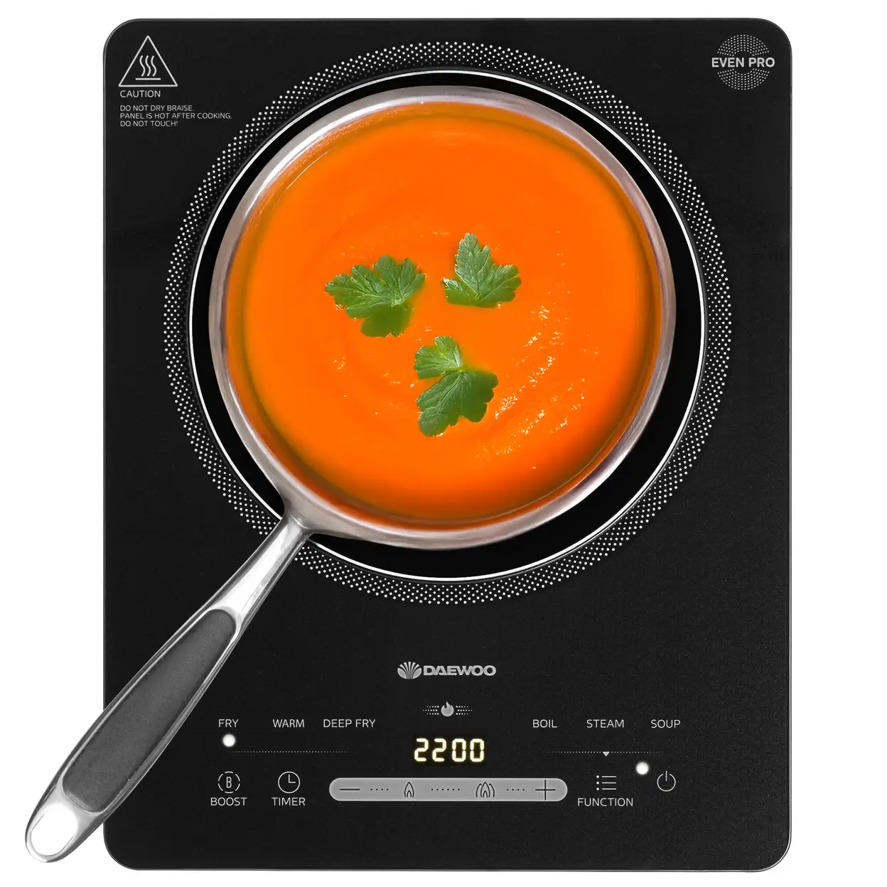 Daewoo Single Induction Hob - 2200w, Portable, Cooktop/tabletop, 6 ...
