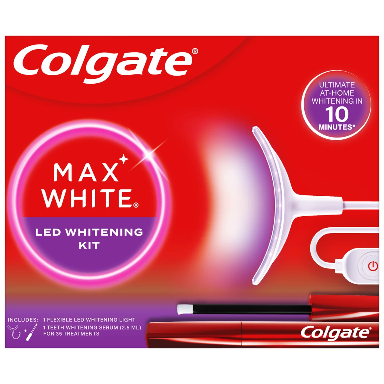 Colgate Max White Ultimate At Home Led Teeth Whitening Kit 1 Pack ...