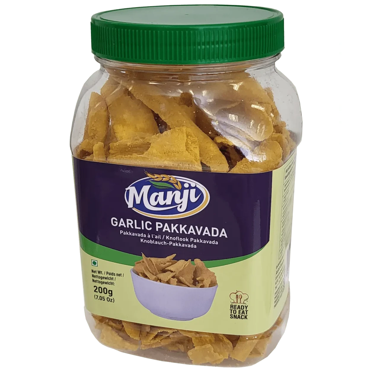 Manji Pakkavada à l'ail - 200 g | Crackers et pains croustillants | Joybuy