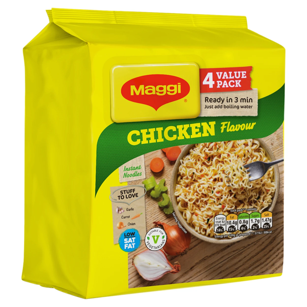 Maggi 3 Min Instant Noodles Chicken Flavour 4 X 59g | Tins & Cans | Joybuy